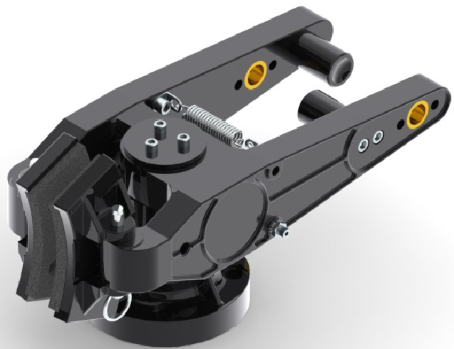 Caliper brakes for holding, e-stop, and power-off
